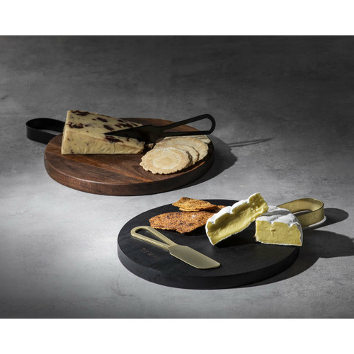 2 Piece Black Orson Cheese Knife & Board Set | Temple & Webster