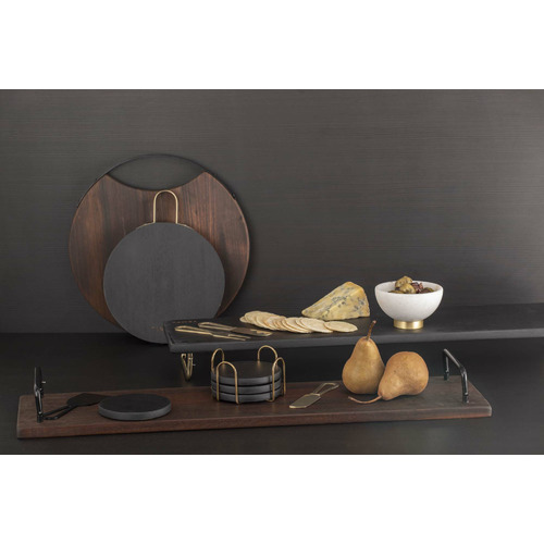 3 Piece Natural Orson Cheese Knife & Board Set | Temple & Webster