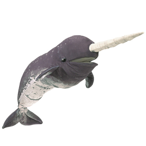 Folkmanis Kids' Narwhal Puppet | Temple & Webster