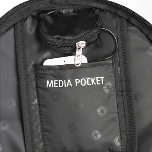 Swisswin 50cm Black Swiss Travel Backpack | Temple & Webster