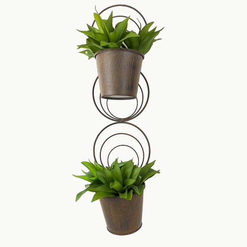 Abstract 2 Tier Wall Planter | Temple & Webster