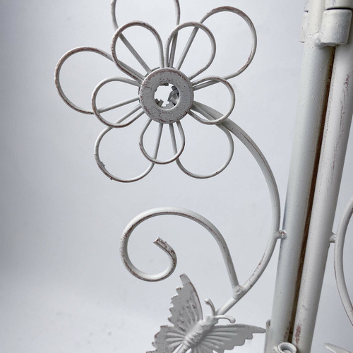 K'sHomewares&Decor Floral 4 Tier Iron Bookcase | Temple & Webster
