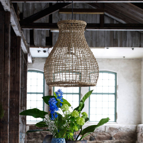 Byrydens Seagrass Pendant Light And Reviews Temple And Webster