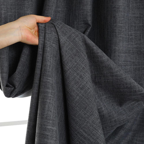 BAHA Marlo Flint Blockout S-Fold Single Panel Curtain | Temple & Webster