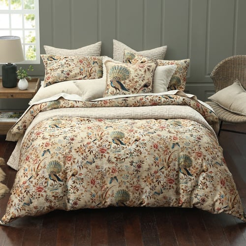 Floral Milan Cotton Quilt Cover Set | Temple & Webster