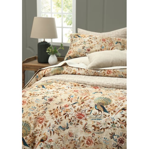 MMLinen Floral Milan Cotton Quilt Cover Set | Temple & Webster