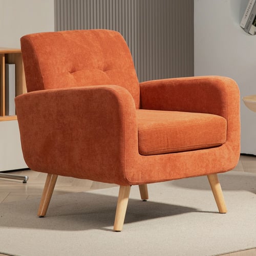 EvieHome Rowan Upholstered Armchair | Temple & Webster