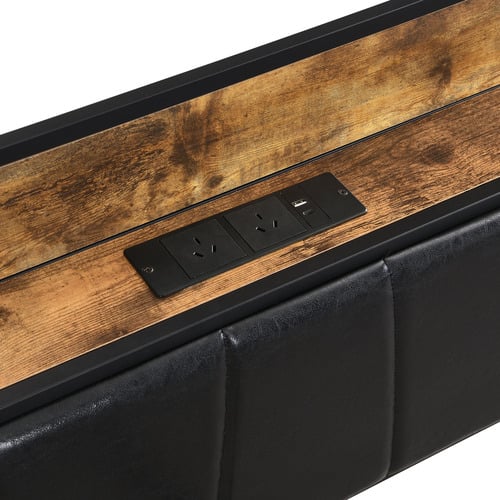 EvieHome Frances Bed Frame with Outlets & USB Ports | Temple & Webster