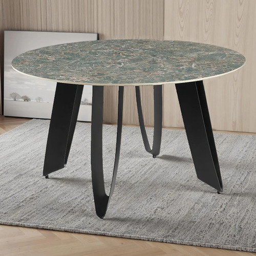 Brandon Marble-Look Dining Table | Temple & Webster
