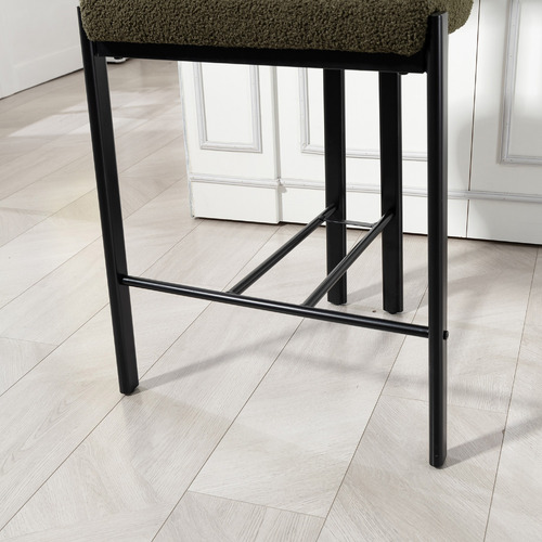 65cm Catra Teddy Bar Stools | Temple & Webster