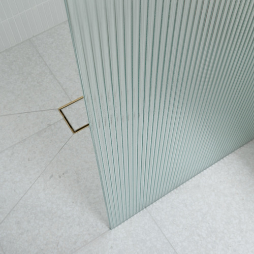 PrincipleArc Dallas 1100 x 2000mm Frameless Fluted Glass Shower Screen ...