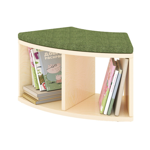 Kids' Clara Arc Bookcase with Bench | Temple & Webster