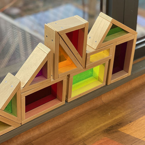 Jooyes 40 Piece Penelope Rainbow Blocks Set | Temple & Webster