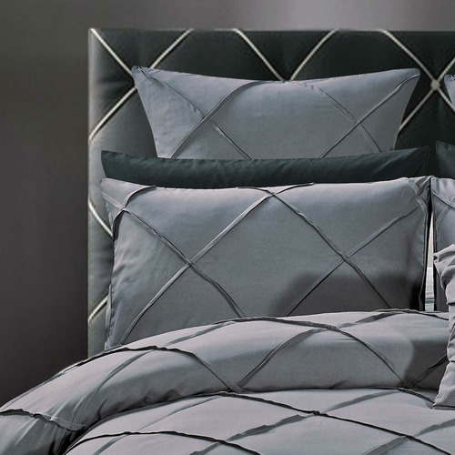 Palatial Designs Grey Abel Quilt Cover Set | Temple & Webster