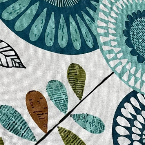 Palatial Designs Teal Daisy Abstract Flower Cushion Covers | Temple ...