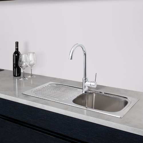 Martini 740mm Topmount Single Kitchen Sink with Left Drainer | Temple ...