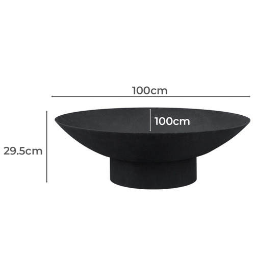 MilkcanProducts 100cm Tucson Steel Fire Pit | Temple & Webster