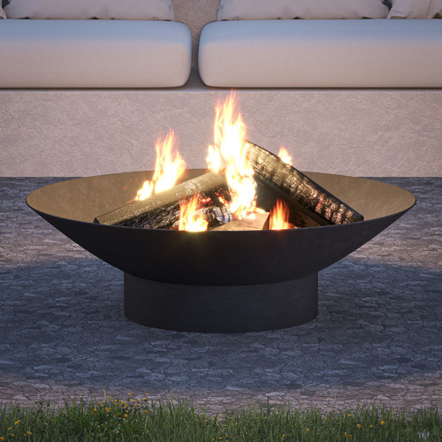 MilkcanProducts 100cm Tucson Steel Fire Pit | Temple & Webster