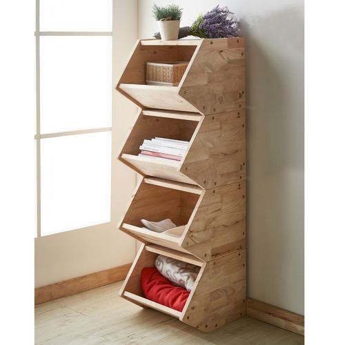 Maja Ansel Design Stegros Rubberwood Stacking Boxes | Temple & Webster