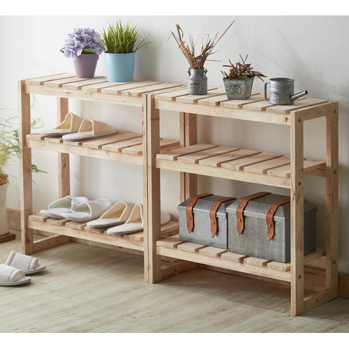 Maja Ansel Design Alliona Rubberwood Shelving Units | Temple & Webster