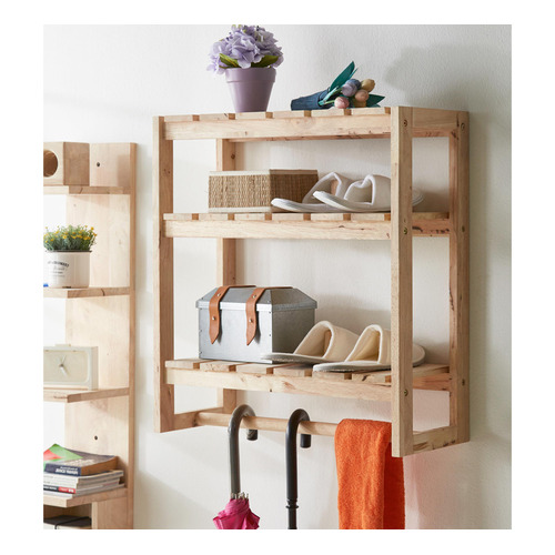 Maja Ansel Design Alliona Rubberwood Shelving Units | Temple & Webster