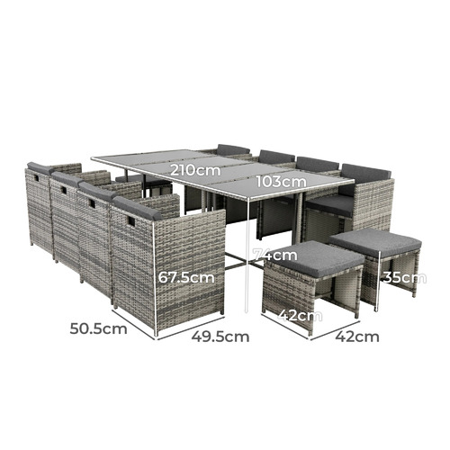 Ever Dreaming Living 10 Seater Beauchamp Outdoor Dining Set | Temple ...