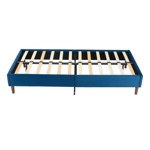 Ever Dreaming Living Blue Kinsley Bed Base | Temple & Webster