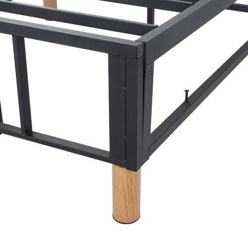 Ever Dreaming Living Dark Grey Rylee Steel Bed Frame | Temple & Webster