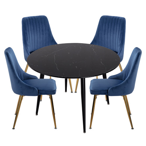 4 Seater Blake Dining Table & Chair Set | Temple & Webster