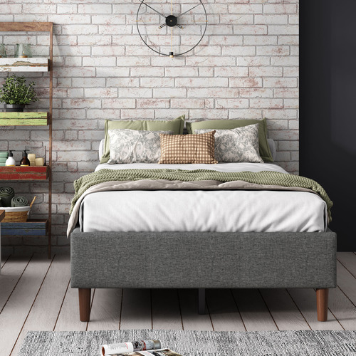 Ever Dreaming Living Dark Grey Kinsley Bed Base | Temple & Webster