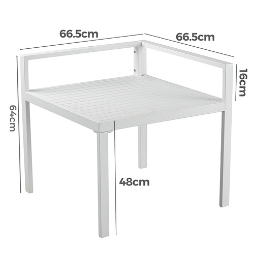 Ever Dreaming Living Alnico Outdoor Corner Side Table | Temple & Webster