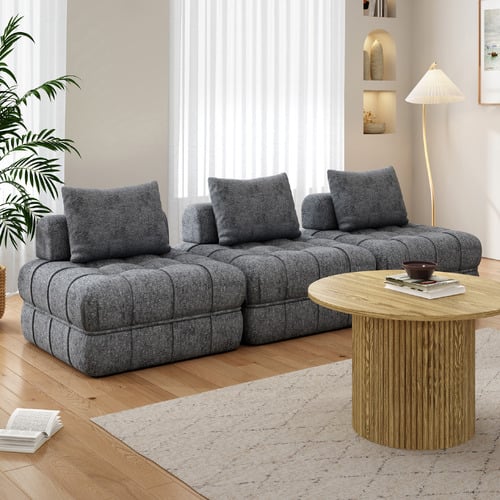 Ella 76cm Boucle Lounge Chairs | Temple & Webster