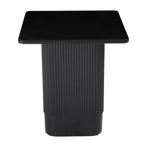 Ever Dreaming Living Black Cedar Ribbed Side Table | Temple & Webster