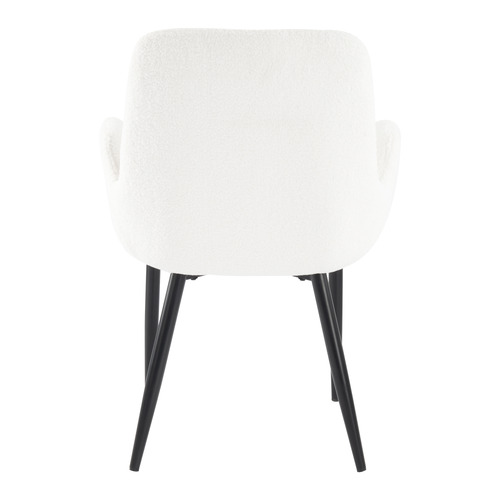 Ever Dreaming Living 6 Seater Kamala Sherpa Dining Table & Chair Set ...