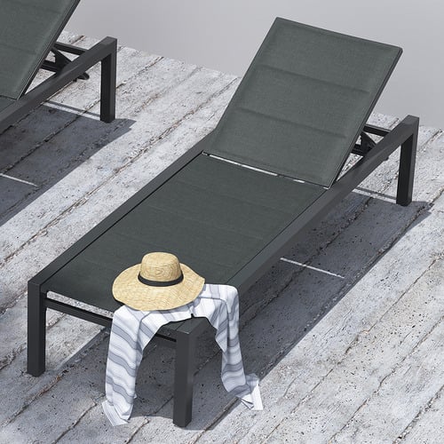 Ever Dreaming Living Theresa Textilene & Aluminium Sun Lounge | Temple ...