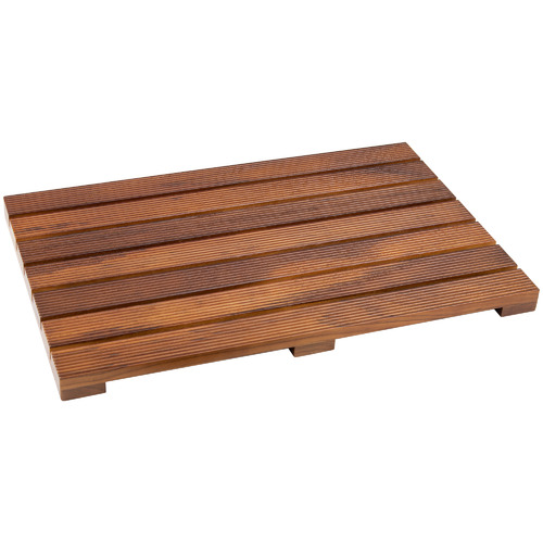 DecorTraders Hazel Teak Wood Bath Mat | Temple & Webster