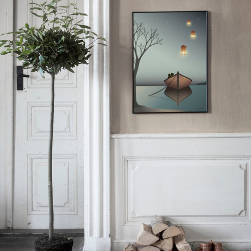 The Lanterns Unframed Paper Print Wall Art | Temple & Webster