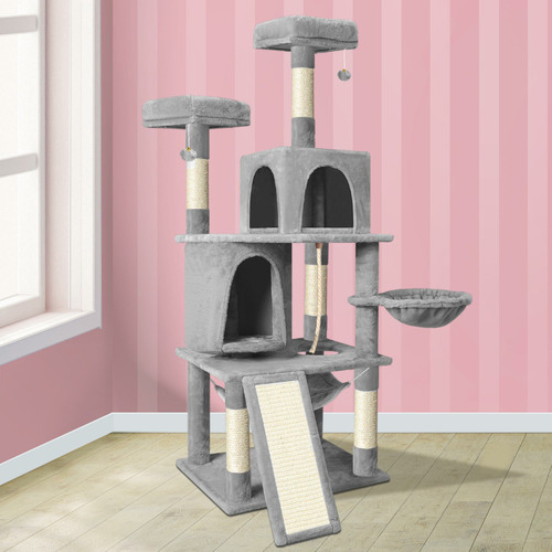 HoxtonRoom 161cm Fir Wood Cat Scratching Tree | Temple & Webster