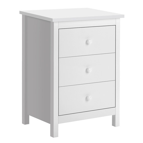 Geoffrey 3 Drawer Bedside Table | Temple & Webster
