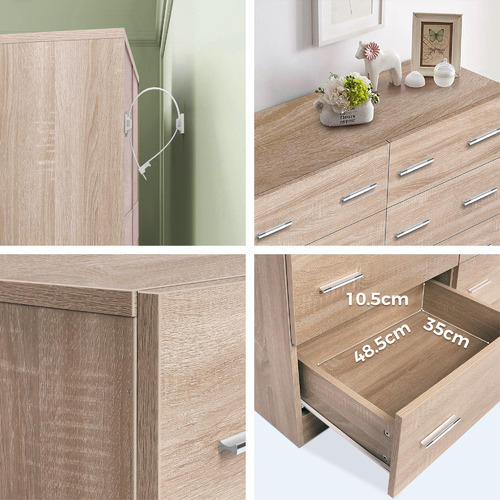 HoxtonRoom Allanis 6 Drawer Chest | Temple & Webster