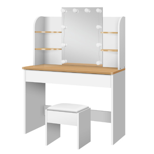 HoxtonRoom 2 Piece Taimi Dressing Table & Stool Set | Temple & Webster