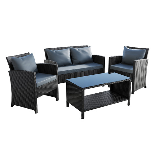 HoxtonRoom 4 Seater Adair Outdoor Lounge Set | Temple & Webster