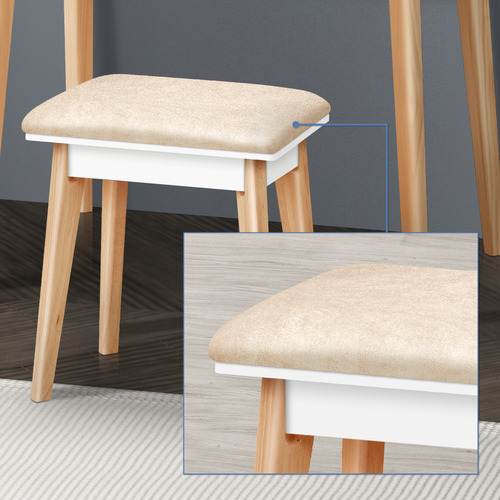 HoxtonRoom 2 Piece Sienna Dressing Table & Stool Set | Temple & Webster