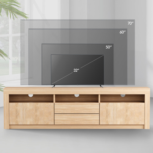 HoxtonRoom 180cm Renaud LED Entertainment TV Unit | Temple & Webster