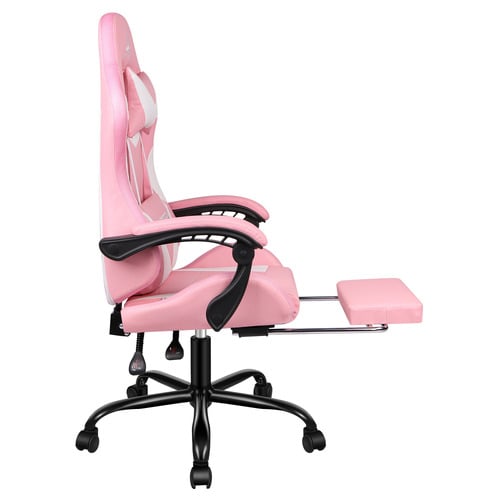 HoxtonRoom Delina LED Massage & Gaming Chair with Footrest | Temple ...