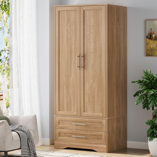 HoxtonRoom Amelia 2 Drawer 2 Door Wardrobe | Temple & Webster