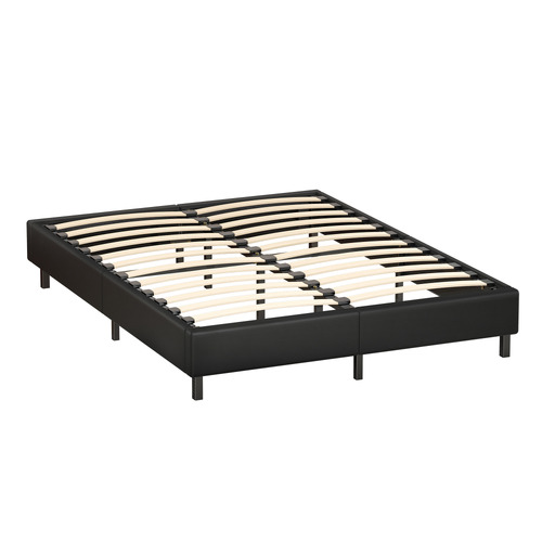 HoxtonRoom Maryam Faux Leather Bed Base | Temple & Webster