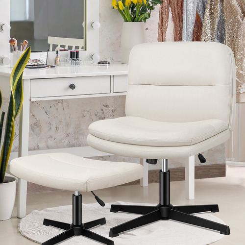 Tegan Office Chair & Ottoman Set | Temple & Webster