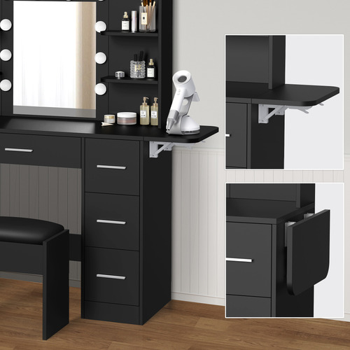 HoxtonRoom 2 Piece Willow Dressing Table & Stool Set | Temple & Webster