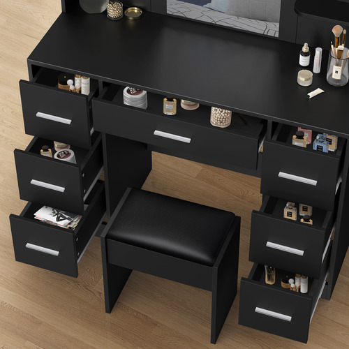 HoxtonRoom 2 Piece Willow Dressing Table & Stool Set | Temple & Webster